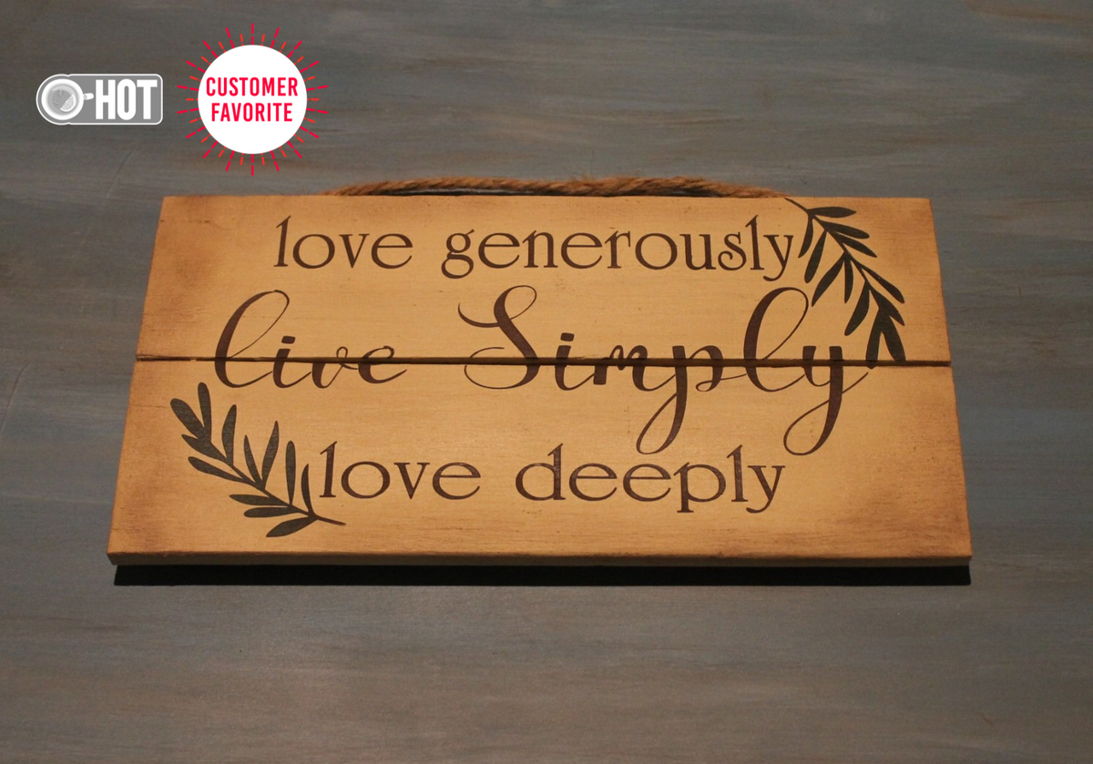 Wall Sign (Love Generously) – Cherica's Novelties & Crafts